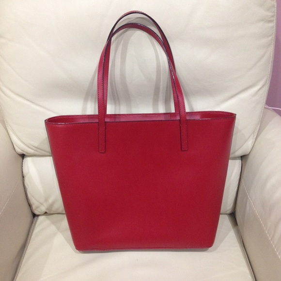 kate spade | Bags | Nwot Kate Spade Bright Red Tote Satchel Purse Bag ...
